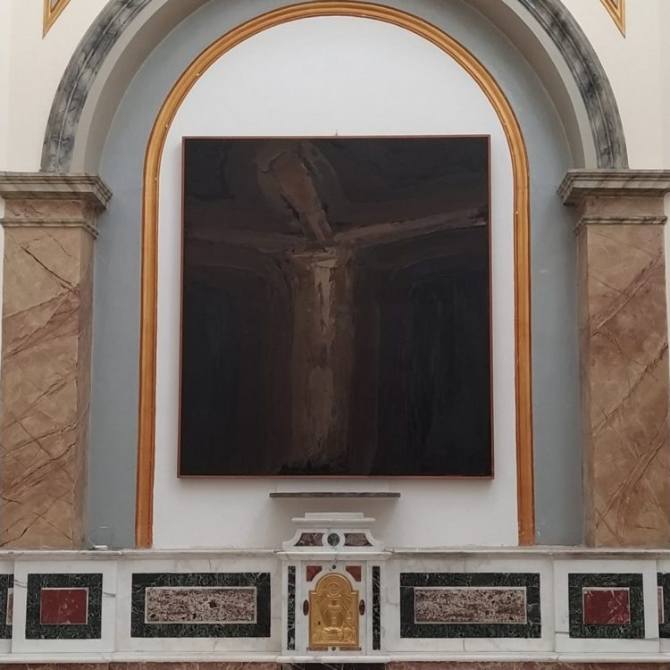 Crocefisso 41 opera originale di William Congdon esposta a Termoli (2 ...