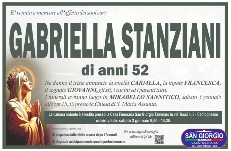 manifesto gabriella stanziani - Molise Tabloid